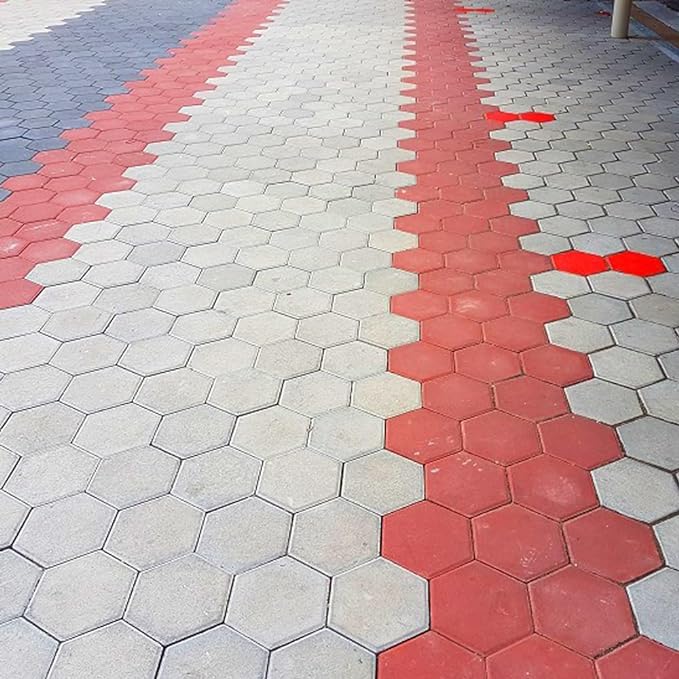 Interlocking Hexagon Pavers Interlocking Paver Block Eco Friendly