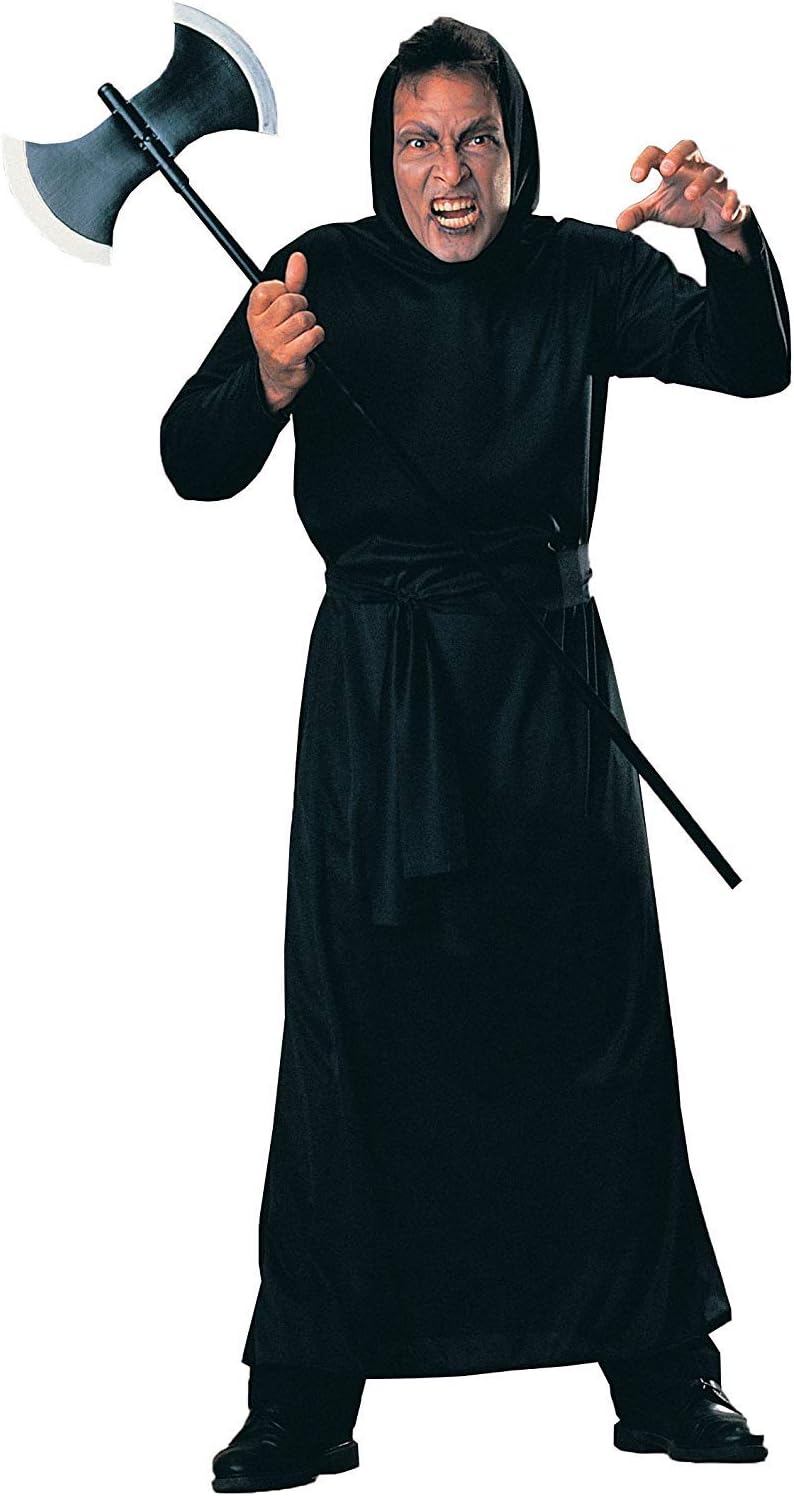 Amazon.com: Rubie's Costume Haunted House Horror Black Hooded Robe ...