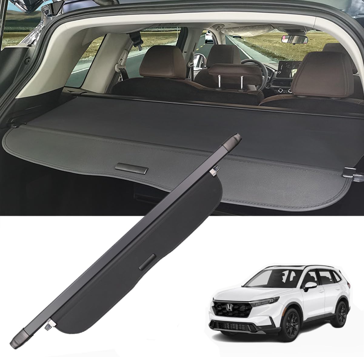 Amazon.com: ATAIRSOFT Retractable Rear Tail Trunk Cover Security Shield ...