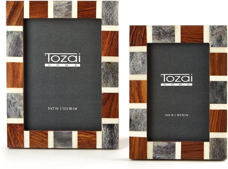 Amazon.com: Two's Company Tozai Block Art Frames, Set of 2 : Home & Kitchen