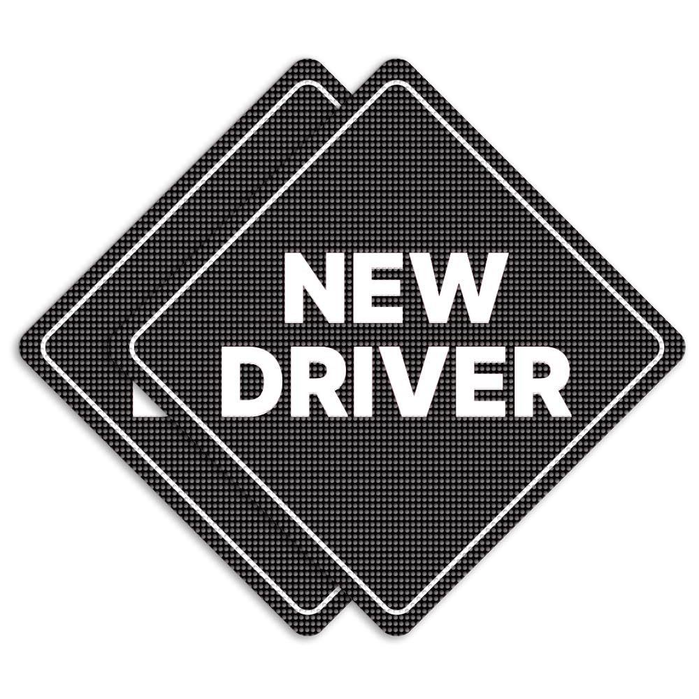 Snapklik.com : GEEKBEAR New Driver Car Sign - Sticker Or Magnet & Color ...