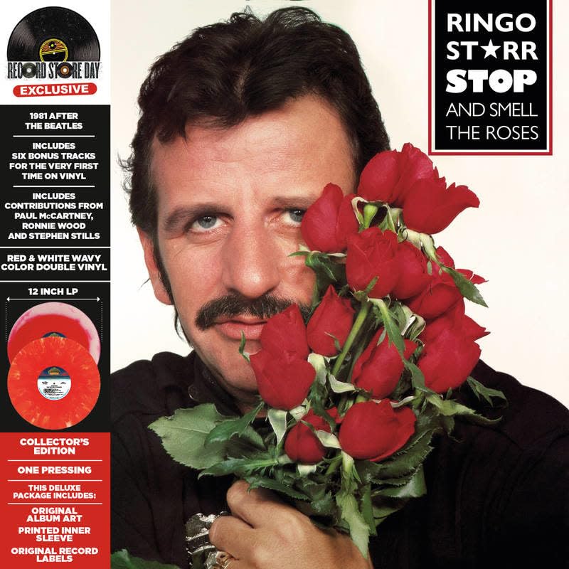 Ringo Starr Stop And Smell The Roses LP lava lamp effect clear redwhite ...