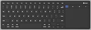 Amazon.com: CZUR Portable Computer Keyboard with Trackpad, Rechargeable Bluetooth Keyboard with ...