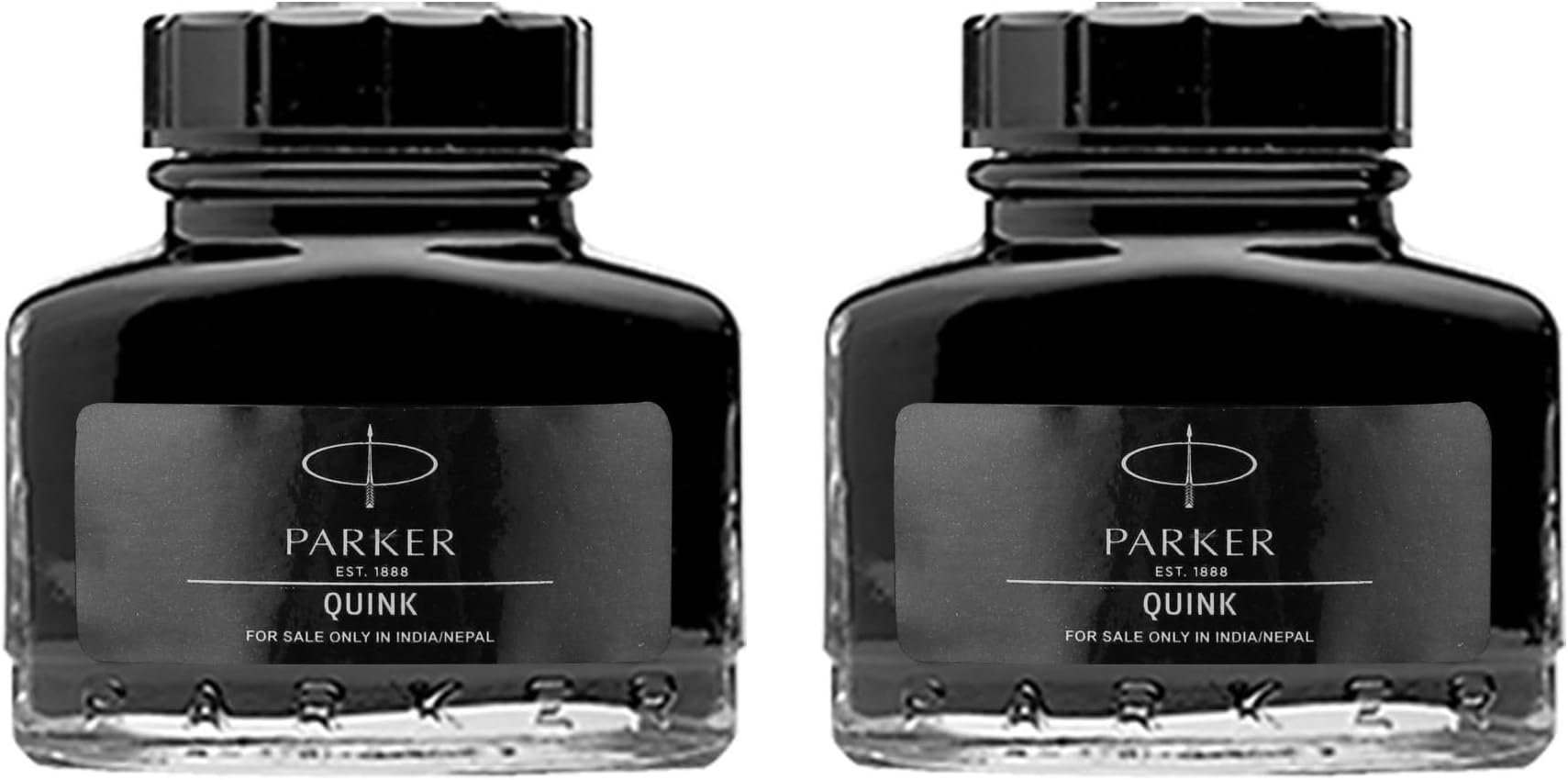 Parker Quink Ink Bottle, Black (1 Count), Perfect for Refilling Your ...