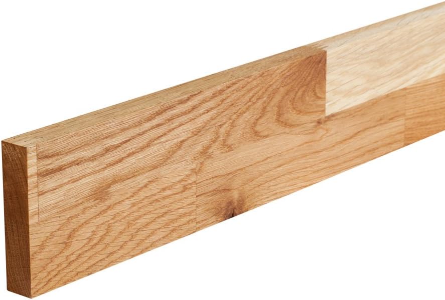 Solid Prime Oak Timber Block Worktop Upstand : Amazon.co.uk: DIY & Tools