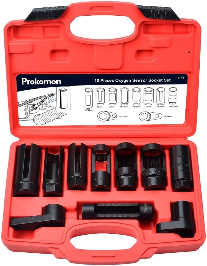Amazon.com: Prokomon 10 Pieces Oxygen Sensor Socket Set; Oxygen Sensor ...