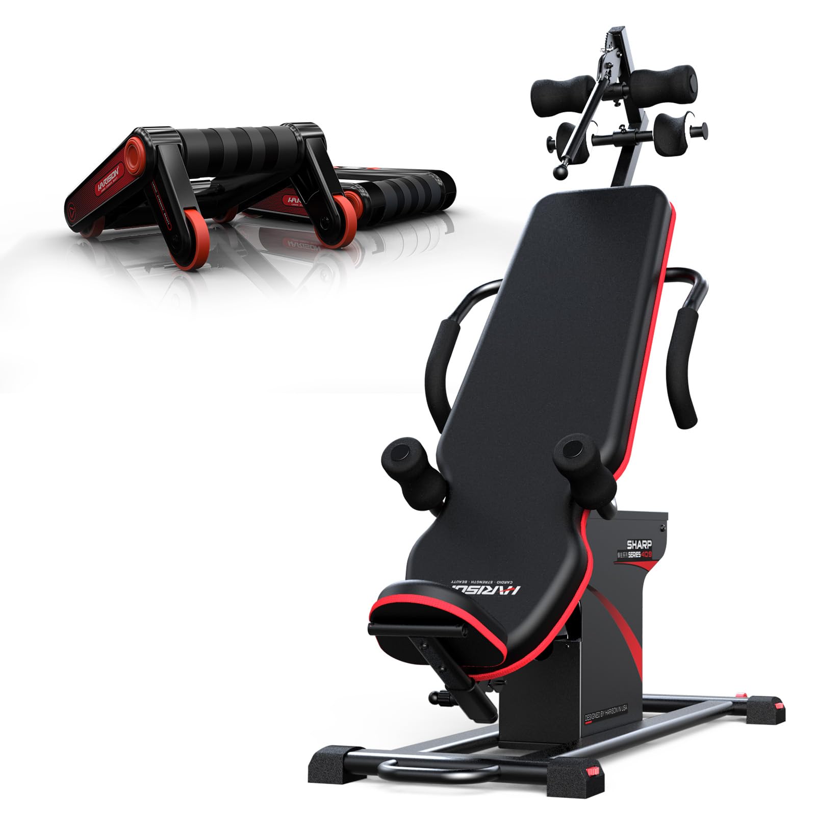 Amazon.com : HARISON Electric Inversion Table with Ab Roller : Sports ...