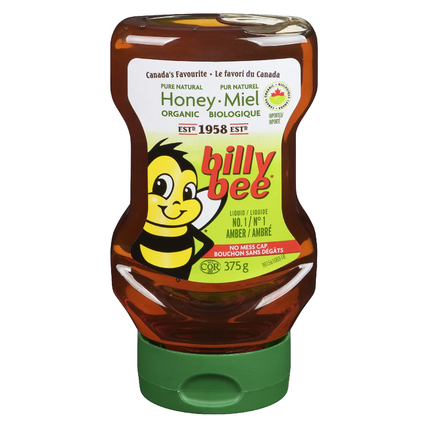 Billy Bee Honey, Organic Pure Natural Honey, Liquid Amber, Upside-down ...