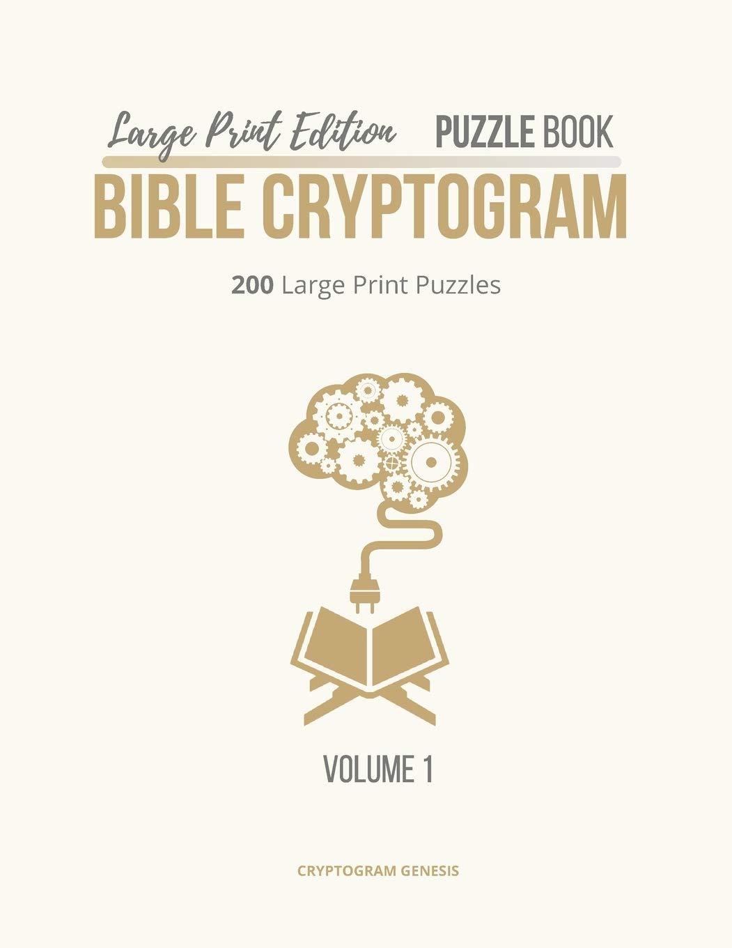 Large Print Edition Puzzle Book Bible Cryptogram: Bible Cryptograms ...