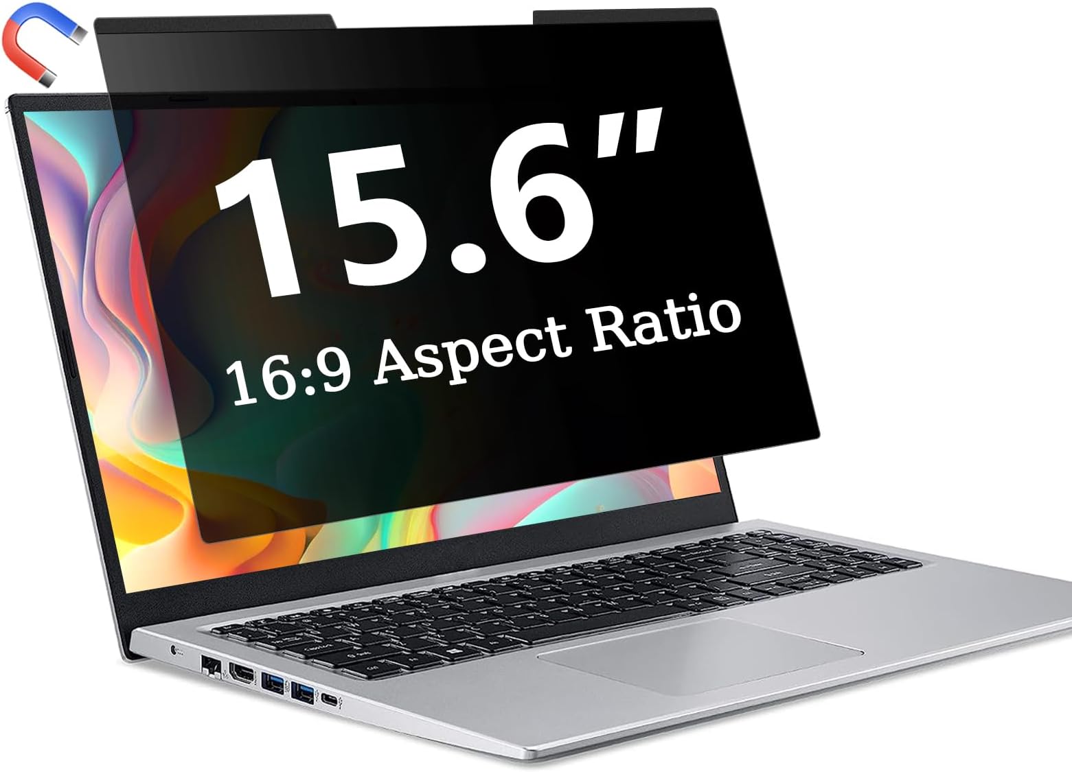 Amazon.com: ZOEGAA Magnetic 15.6 Inch Laptop Privacy Screen Filter ...