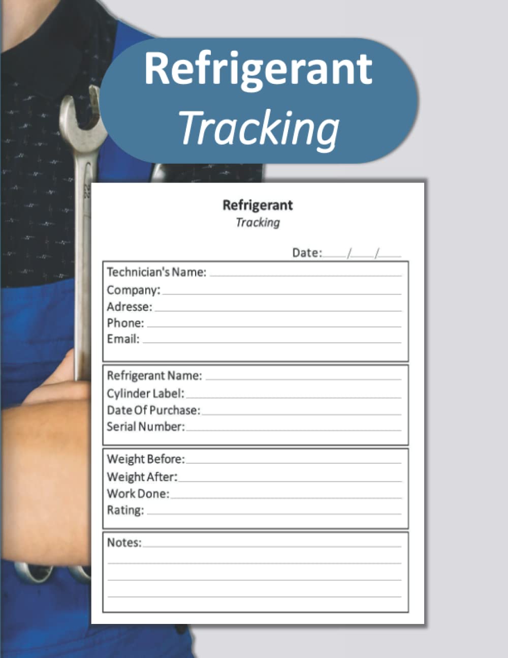 Refrigerant Tracking Refrigerant Tracking Logbook For Hvac Technician ...