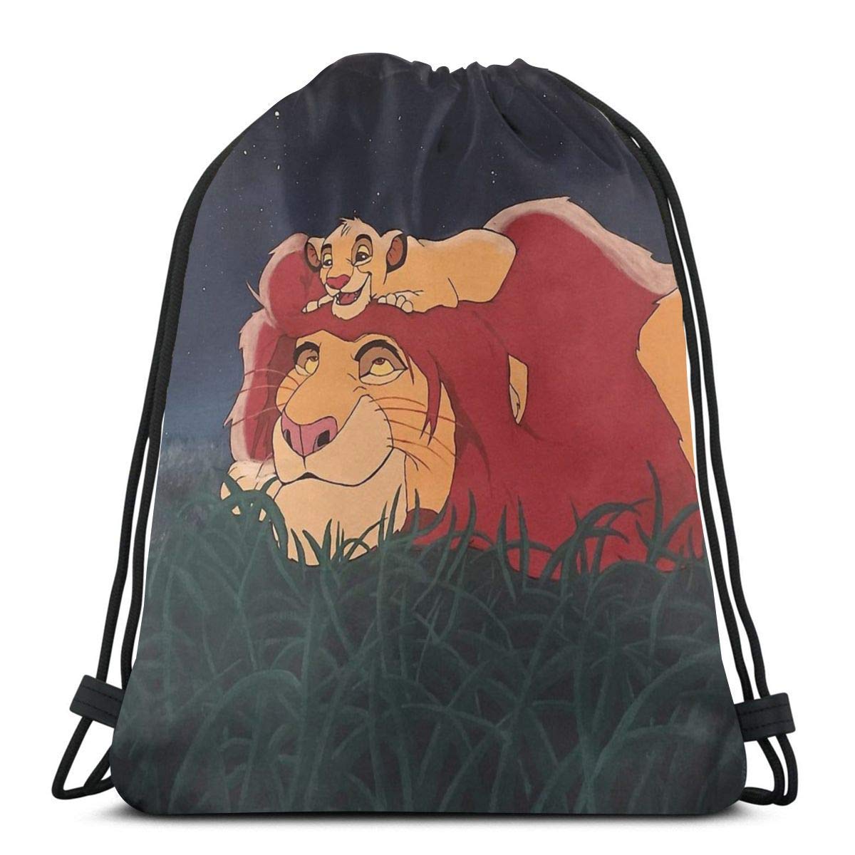 Buy The Lion King Mufasa and Simba Drawstring Bags Gym Bag Online at ...