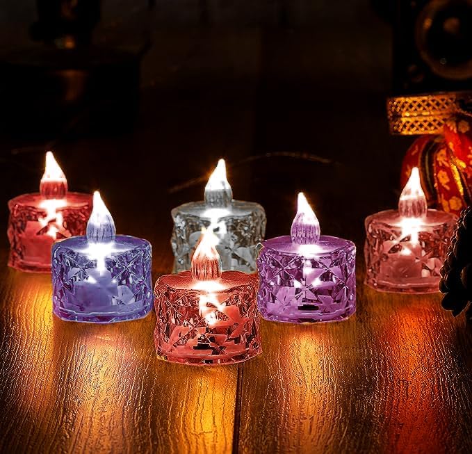 ARGUS by Trinity Flameless and Smokeless Decorative Candles Transparent ...