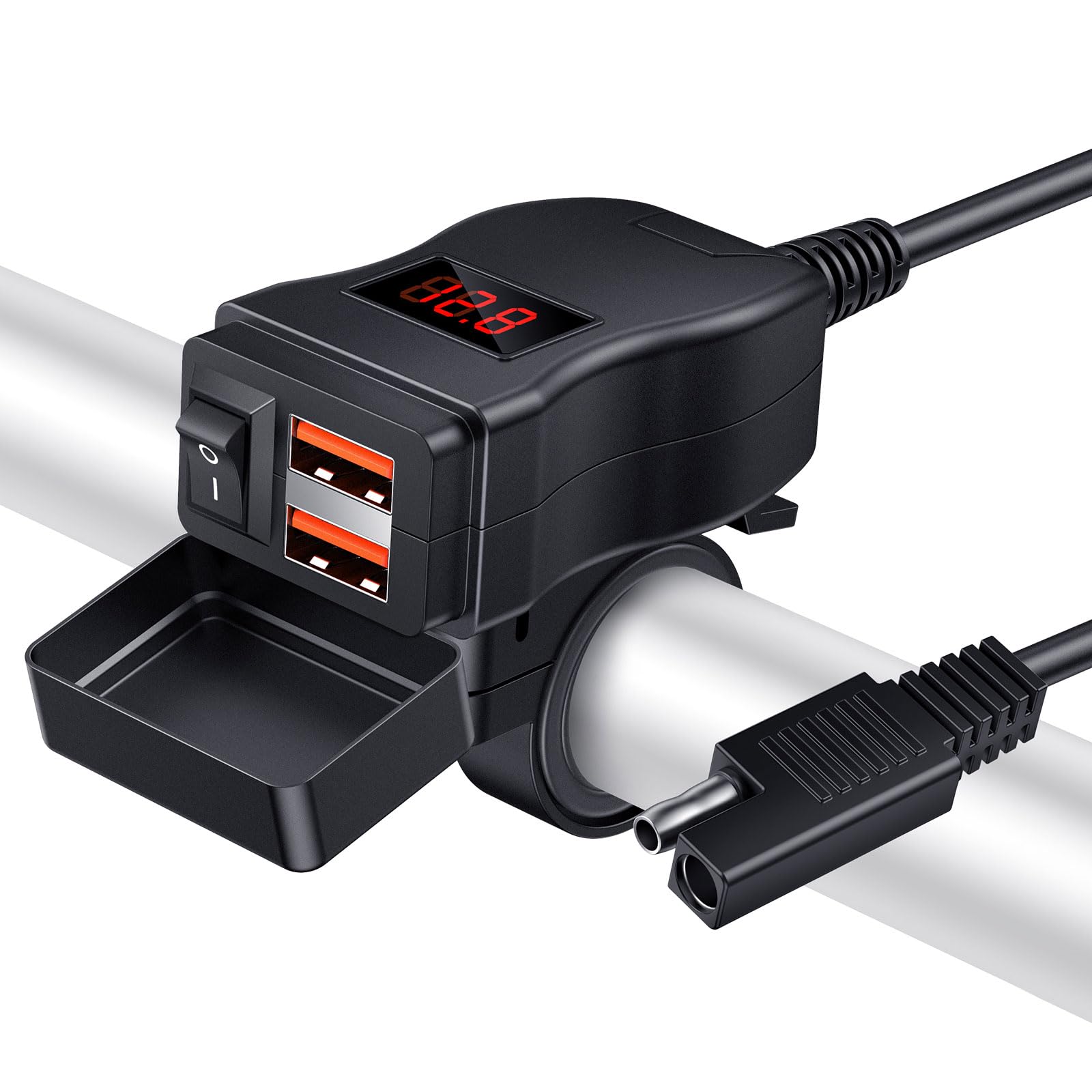 Amazon.com: Randpow Motorcycle USB Charger(36W), Dual USB Motorcycle ...