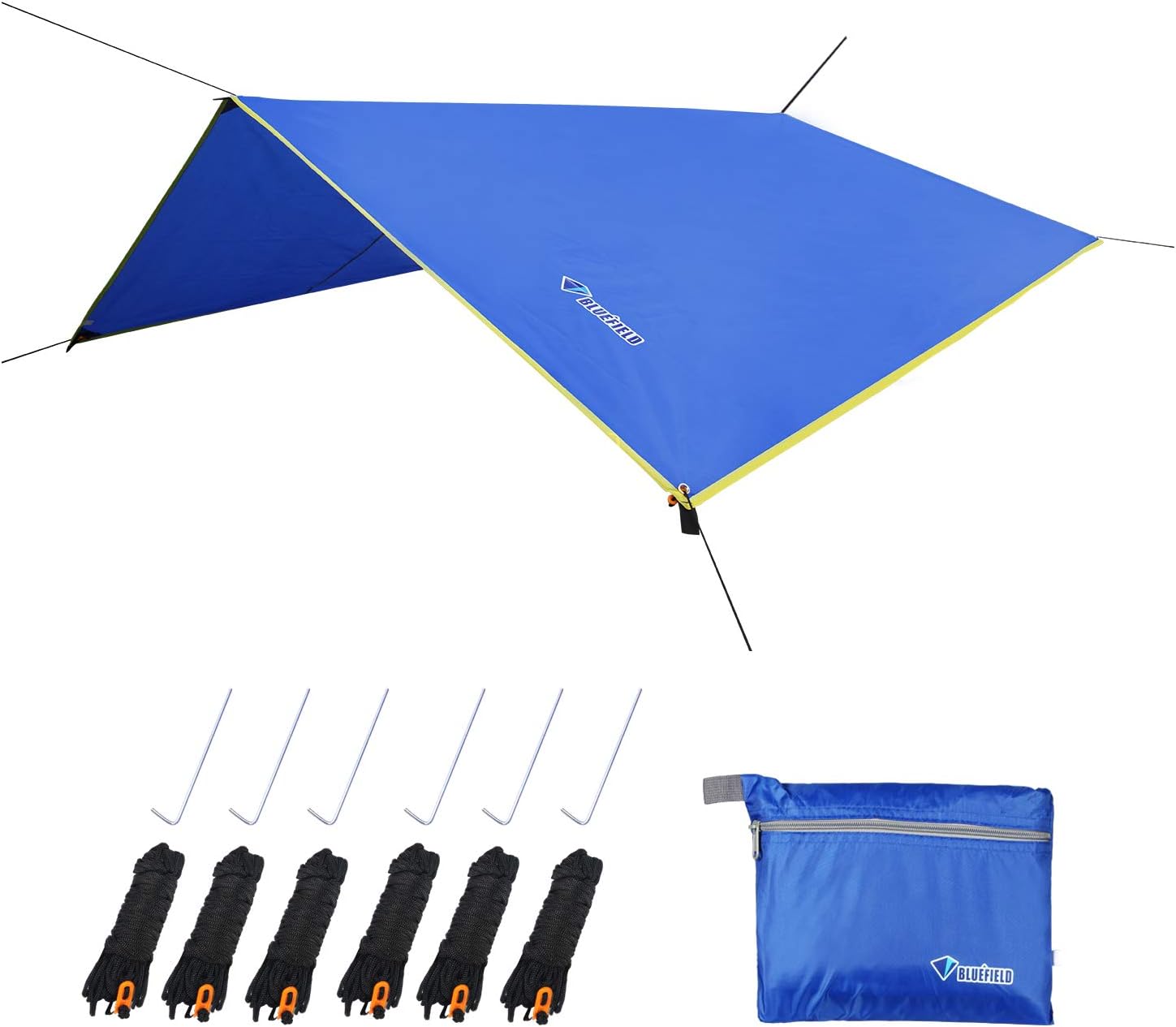 Amazon.com: EL FUEGO Waterproof Camping Tarp,Hammock Rain Fly Tent Tarp ...