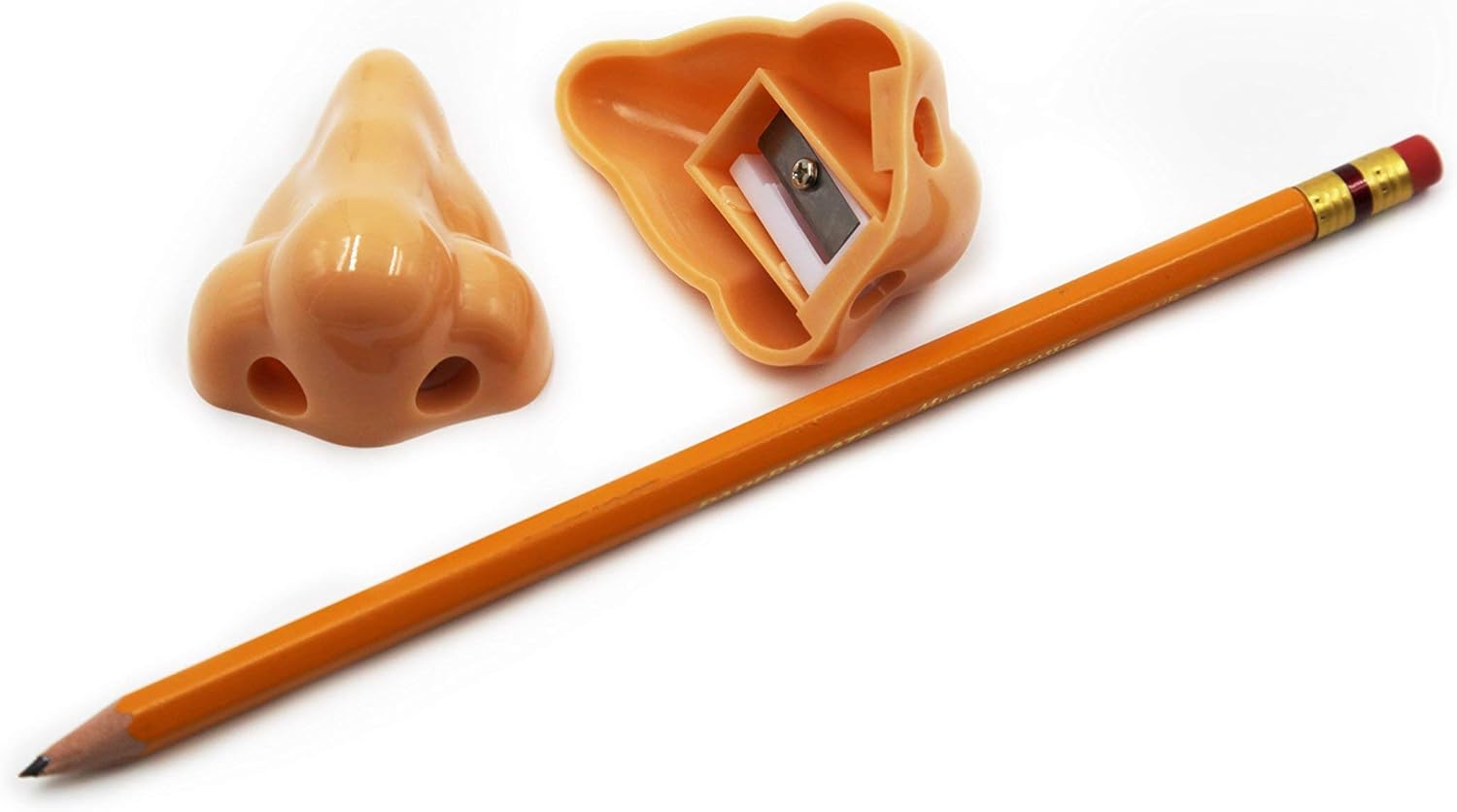 Amazon.com: Play Kreative Funny Nose Pencil Sharpeners – 12 per Pack ...