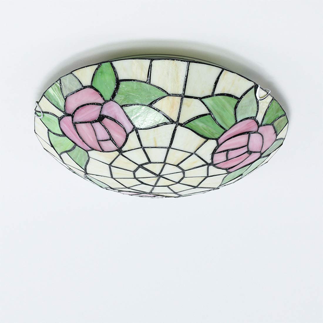 Stained Glass Round Led Lights Blue Round Glass Hanging Lantern