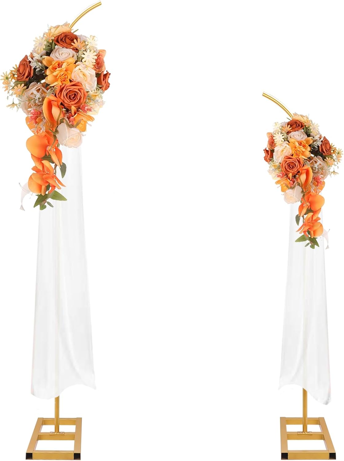 Amazon.com : Metal Balloon Arch Stand, Set of 2 Wedding Arch Stand ...