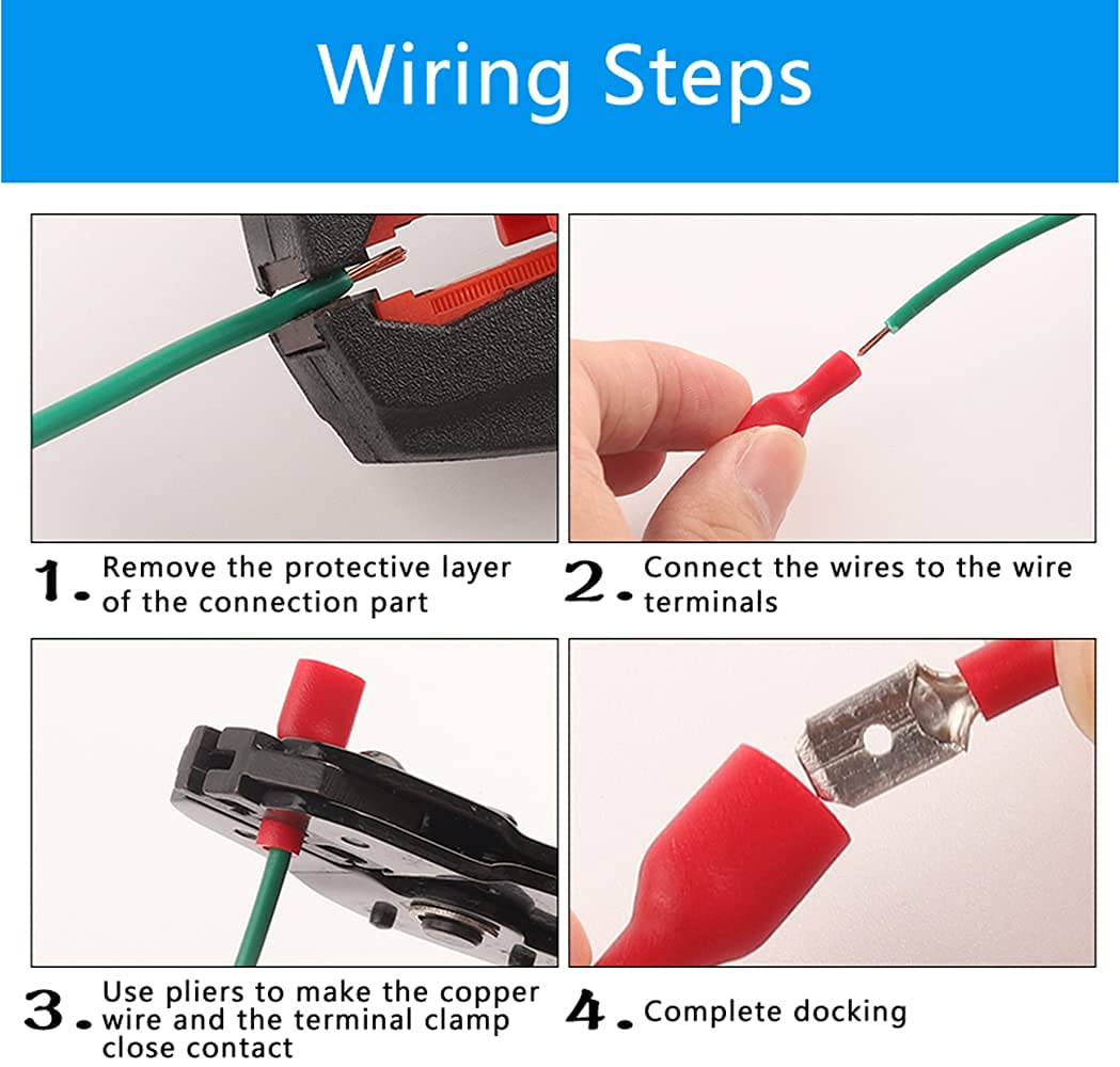 Snapklik.com : FDG Crimp Connectors Set,280pcs Electrical Terminals ...