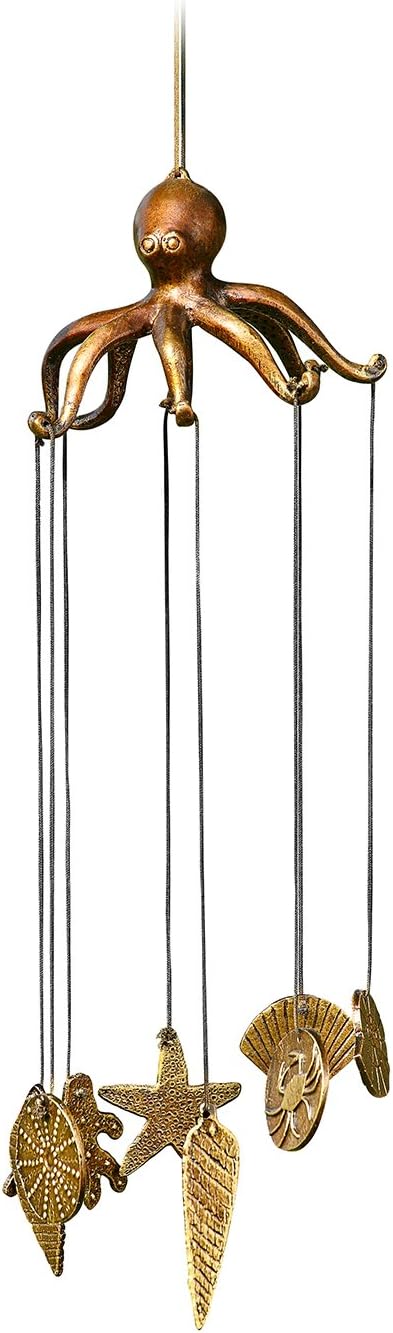 Amazon.com : SPI Home Octopus and Seashell Aluminum Windchime : Patio ...