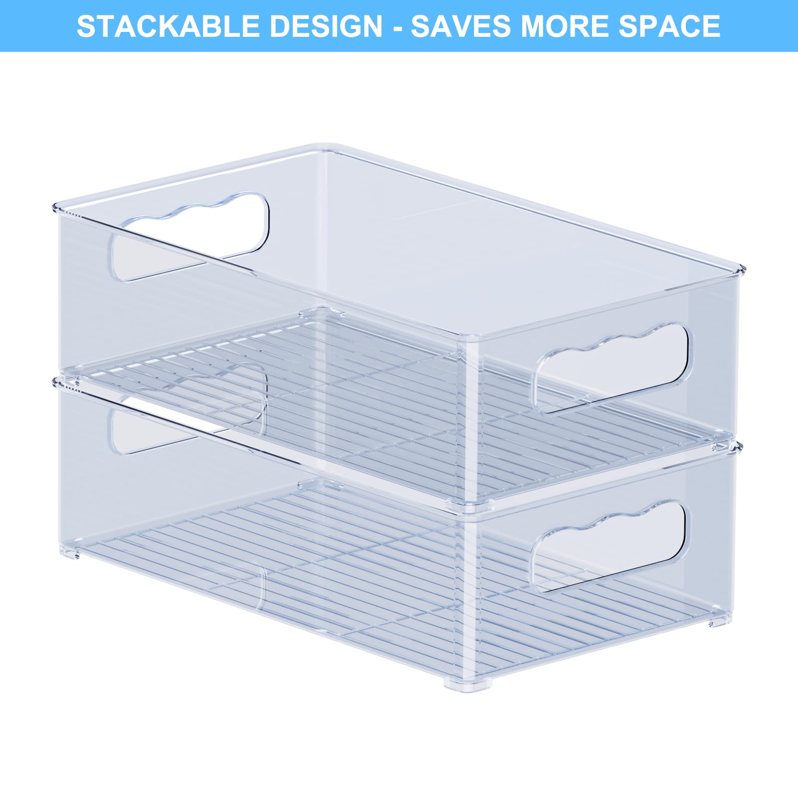 changshengda Fridge Storage Organisers – 6 Pack (3 Sizes) Fridge ...