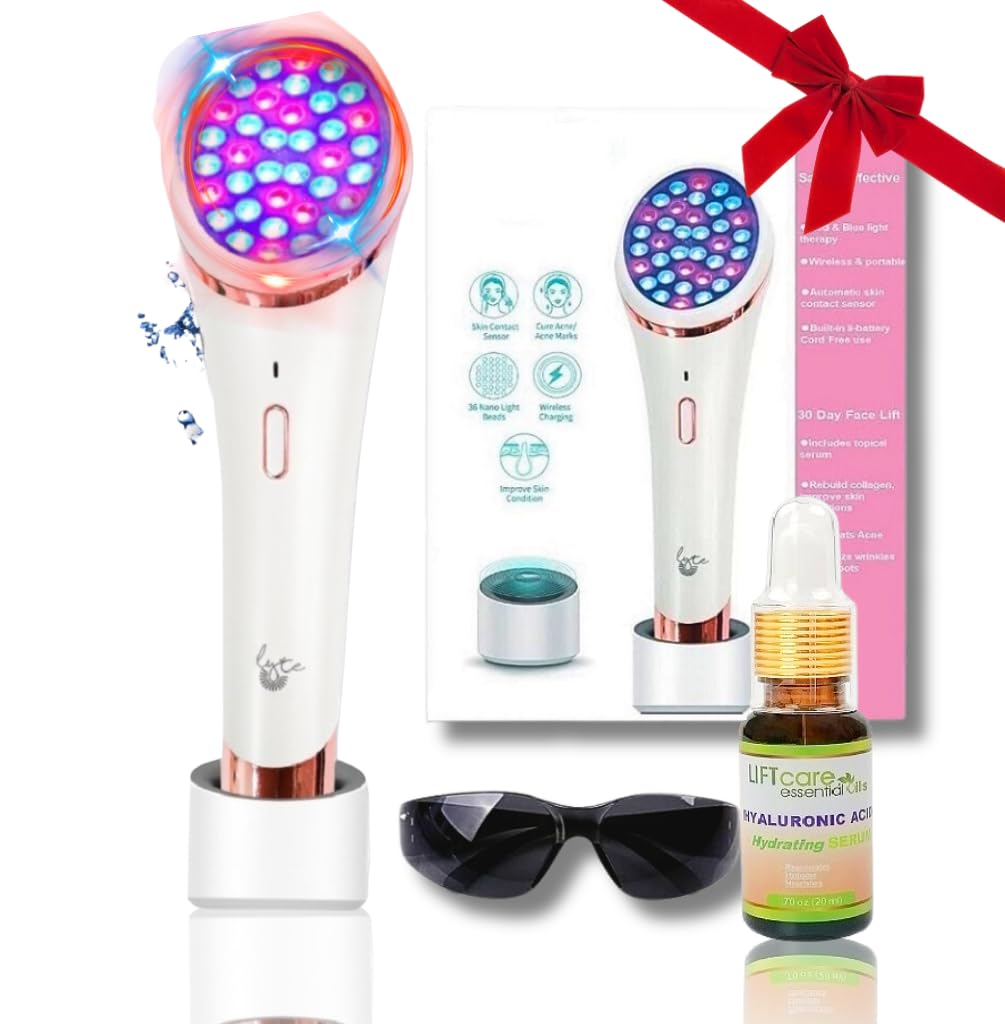Amazon.com : Lyte Wireless LED Light Therapy Red & Blue Duo Therapy ...