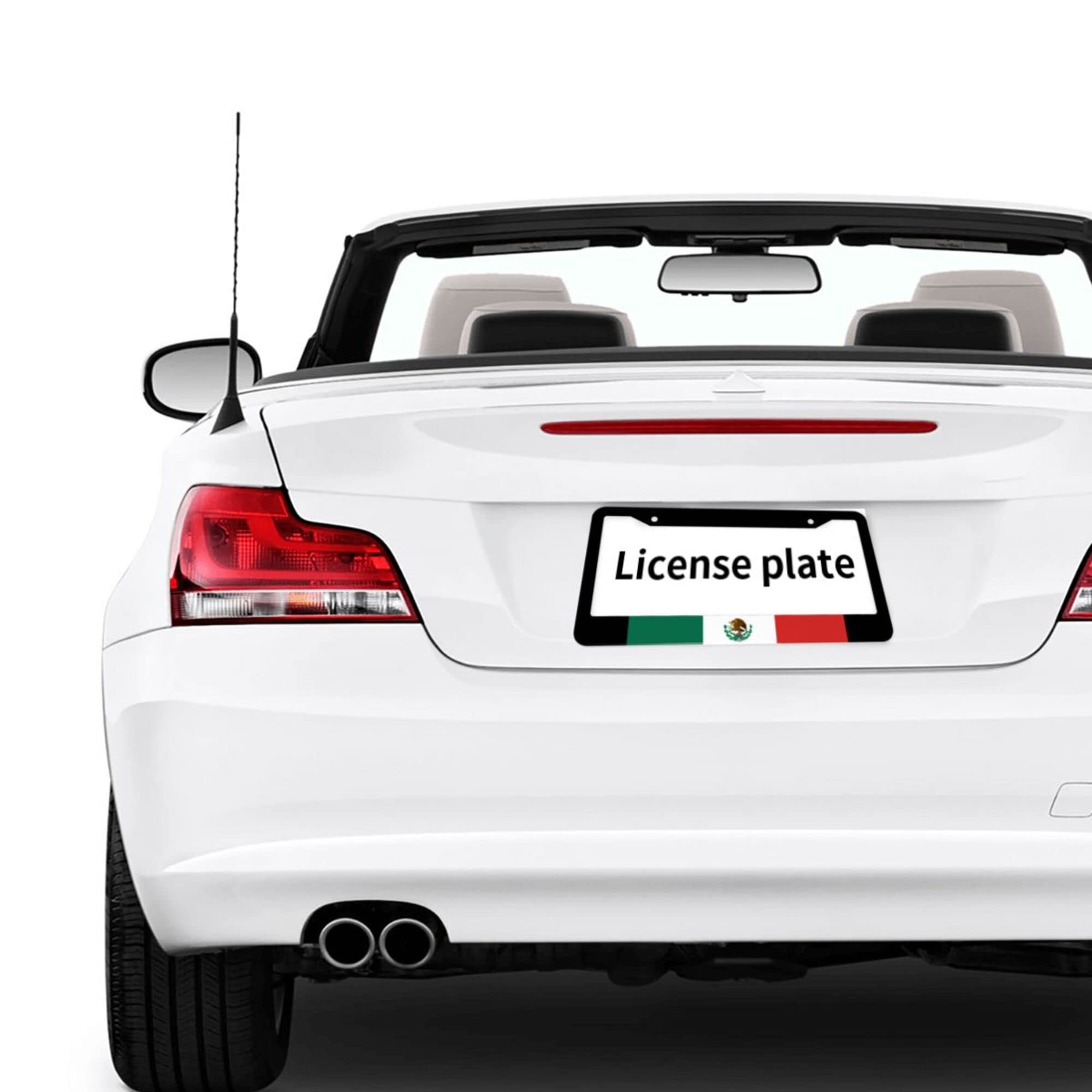 Snapklik.com : Mexican Flag License Plate Frame - 1 Pcs Black Mexico ...