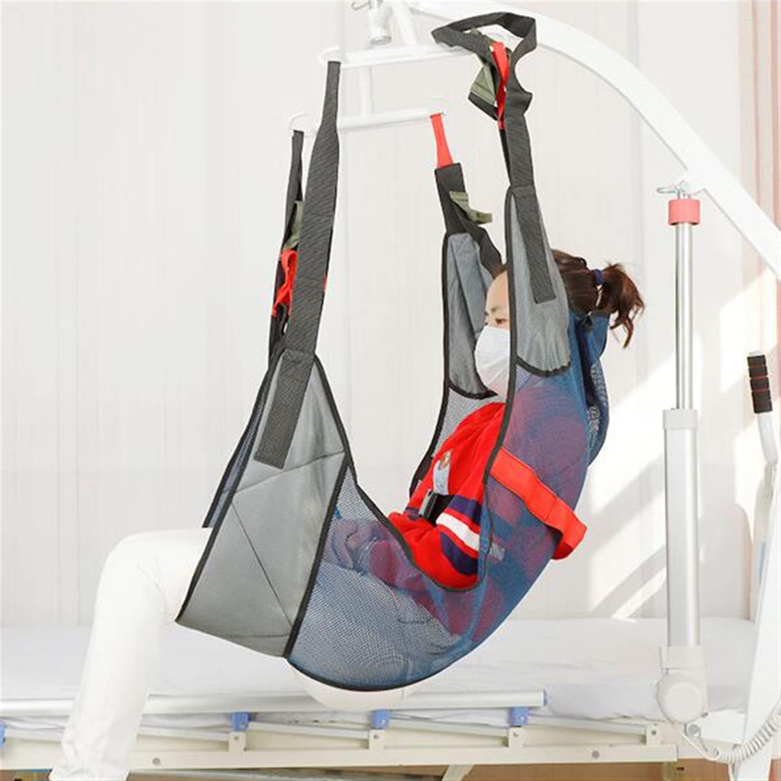Toileting Hoist Sling Patient Lift Slings With Commode Cutout Four ...