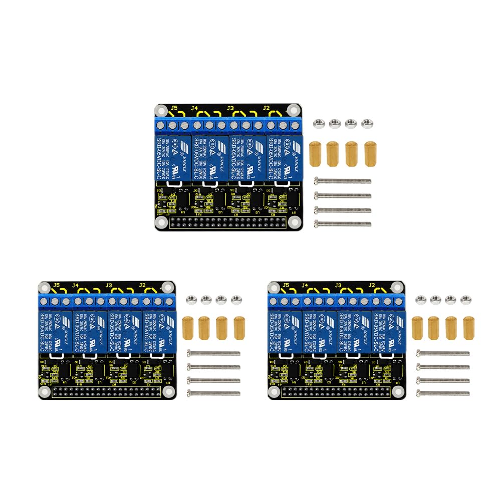 Amazon.com: KEYESTUDIO 5V Relay Hat Shield 4-Channel Relay Module for ...