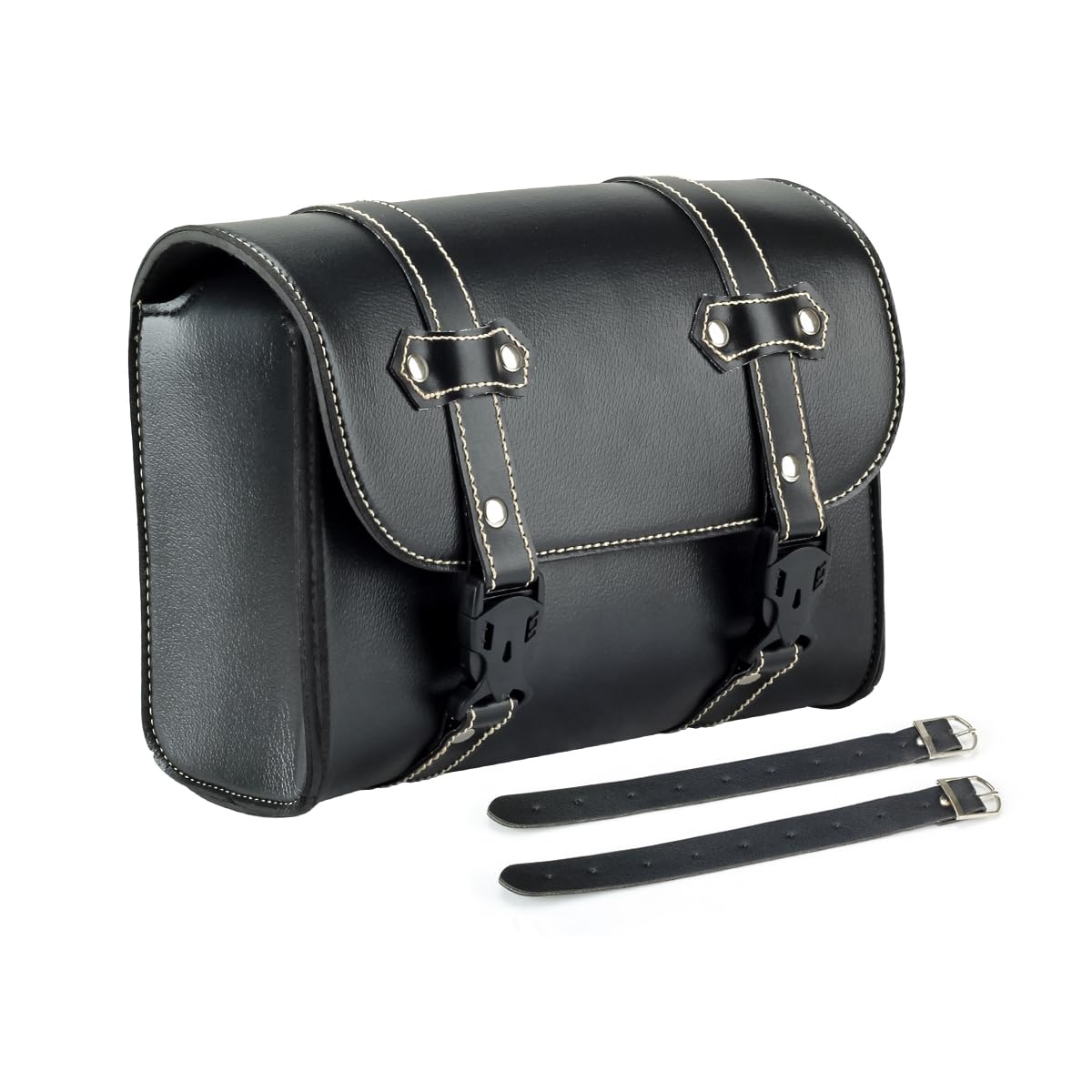 Amazon.com: Drytuns Motorcycle Tool Bag, Leather Handlebar Bag Front ...
