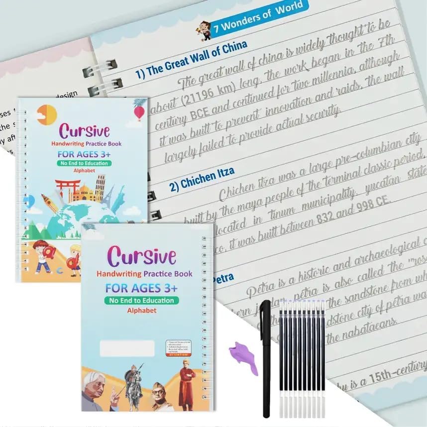BOMRIZ Cursive Handwriting Workbook for Kids: Cursive for Beginners ...