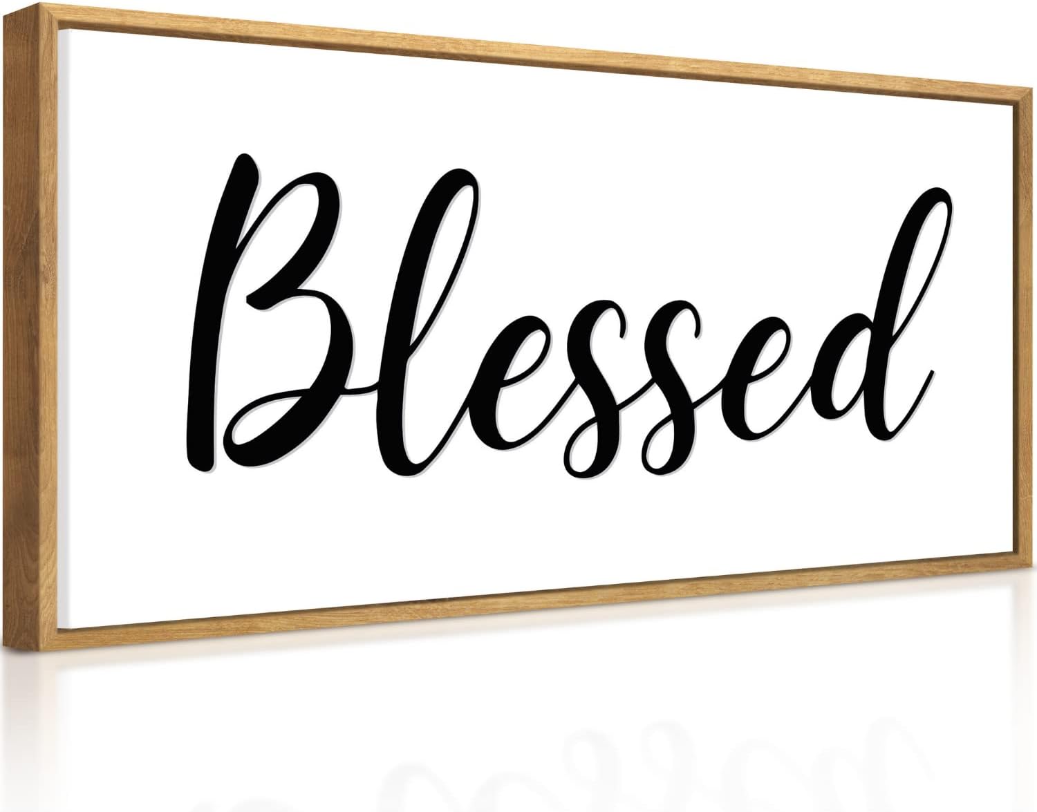 Amazon.com: Blessed Wall Decor - Framed Farmhouse Blessed Sign - 20x40 ...