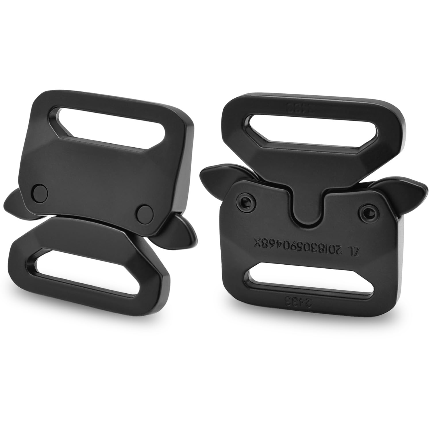 Amazon.com: CooBigo 1" Paracord Bracelet Buckle Clip, 2 PCS Metal ...