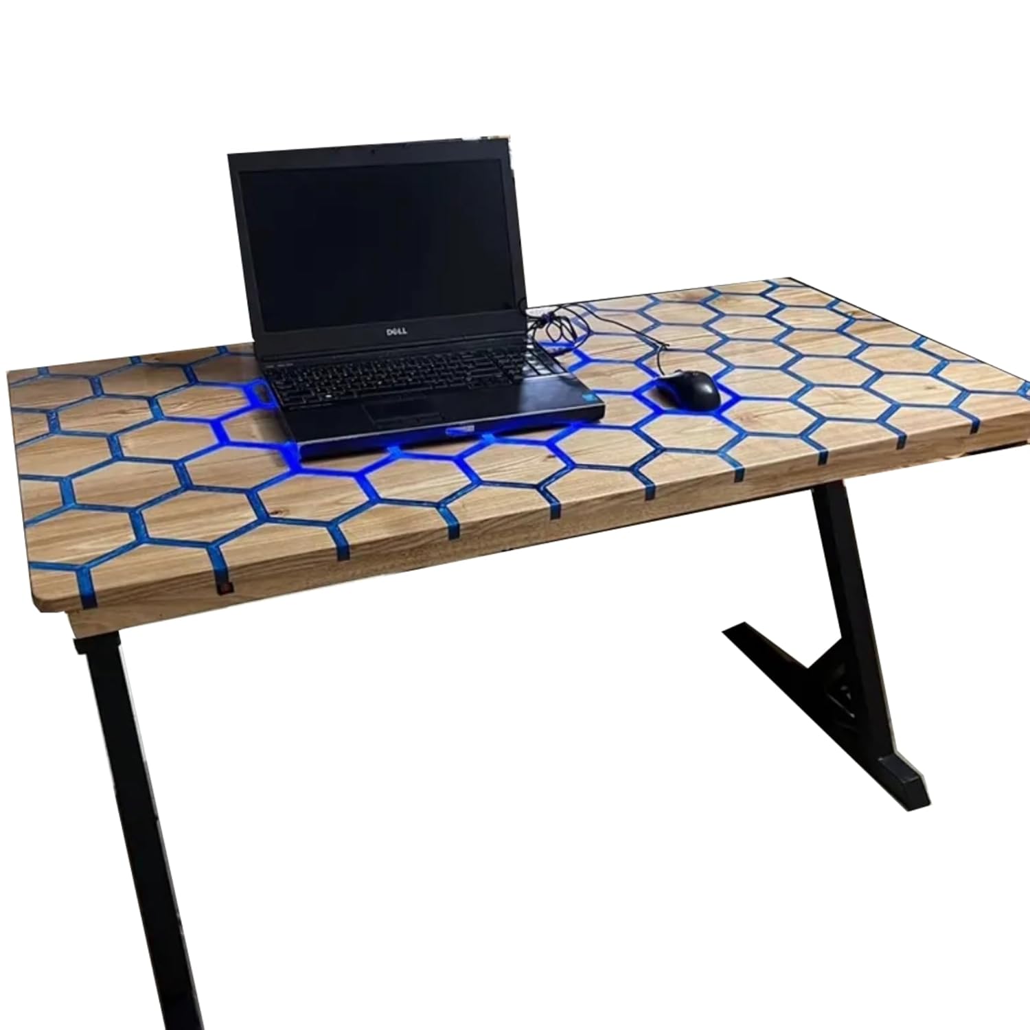 Amazon.com: Resin Table Light Touch, Glowing Table is Made of Epoxy ...