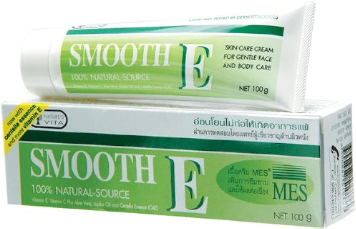 Amazon.com: Smooth E Cream With Vitamin E & Aloe Vera 100g : Beauty ...