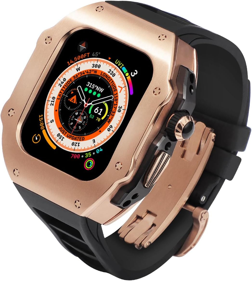 Amazon.com: SUPLINK Stainless Steel Case with Band Compatible with ...