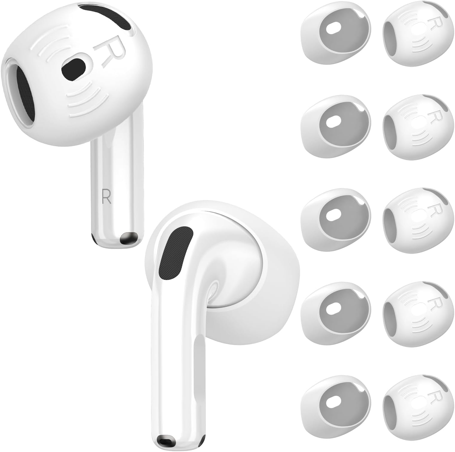 Amazon.com: [5 Pairs] for AirPods 4 Ear Tips Covers Sport Anti Slip ...