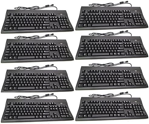 Amazon.com: 8-LOT Bulk Genuine WYSE English US USB Wired Black 104-Key ...