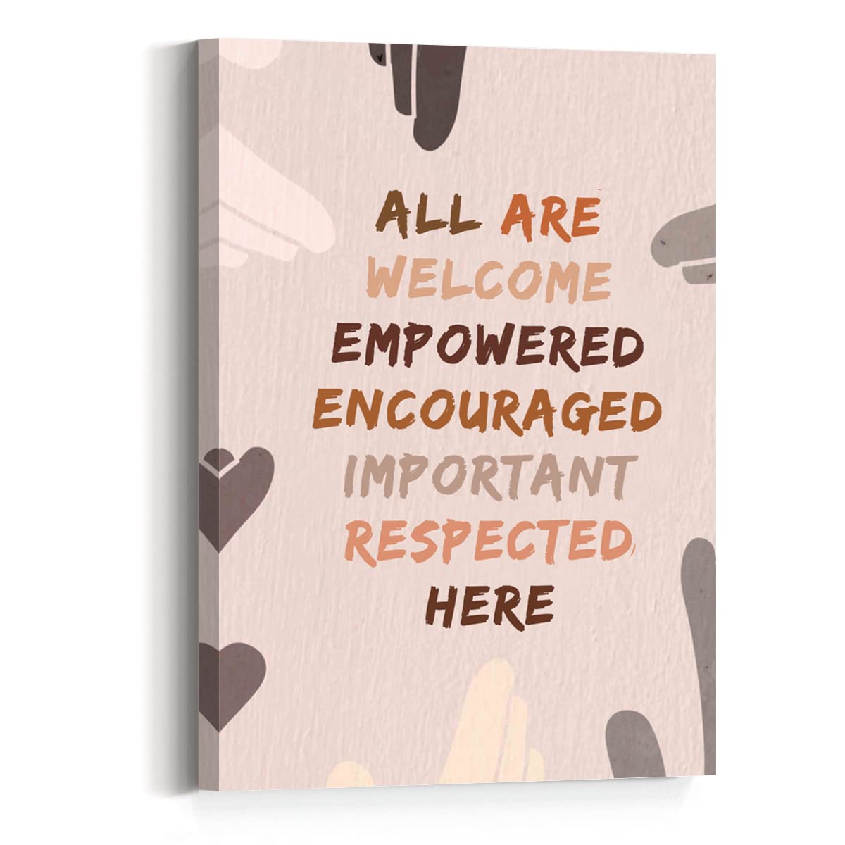 Snapklik.com : JANLAN Inspirational Diversity Wall Art Canvas