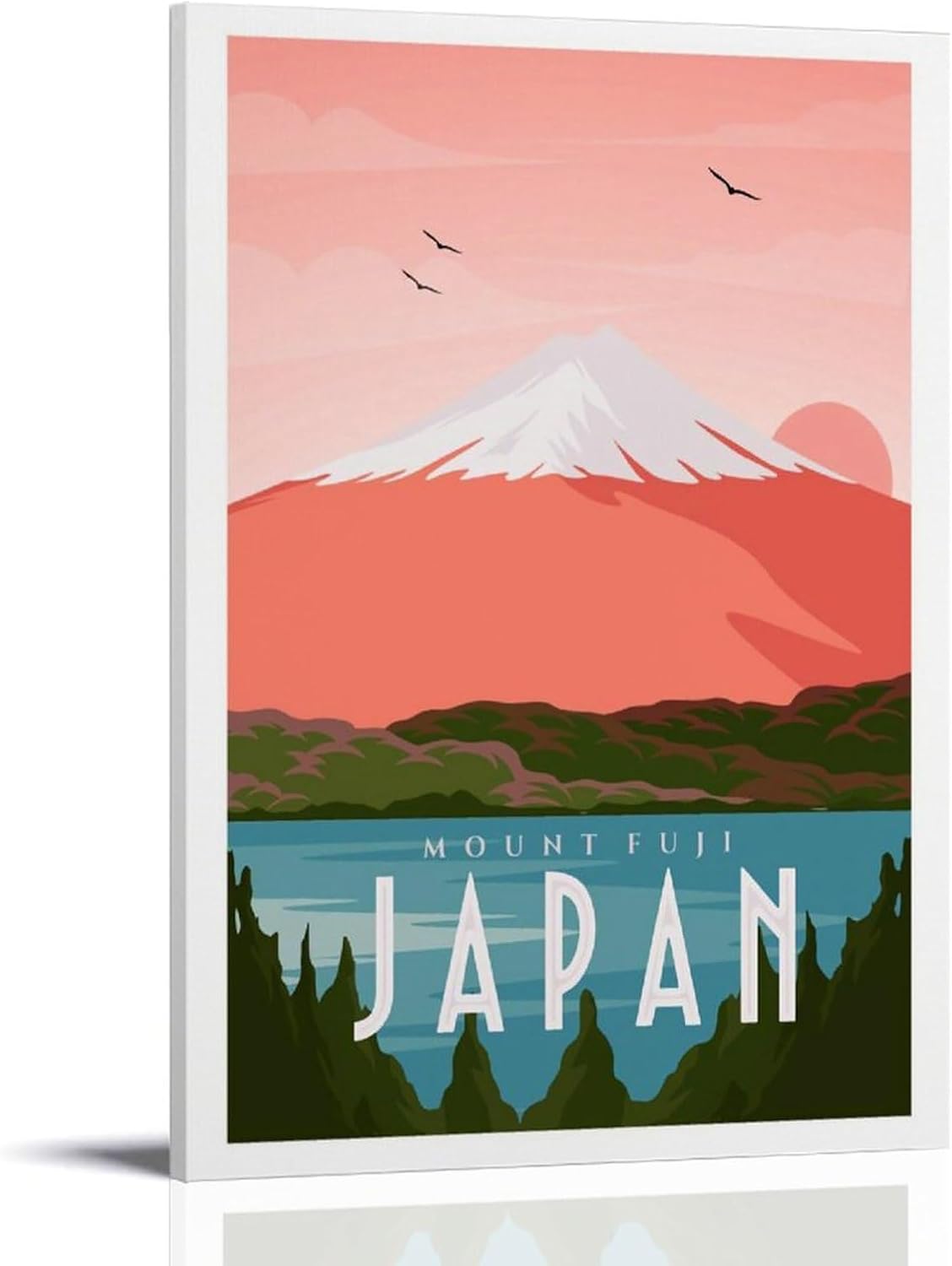 Amazon.com: WEERSHUN Japan Travel Poster Mount Fuji Poster Poster 90s ...