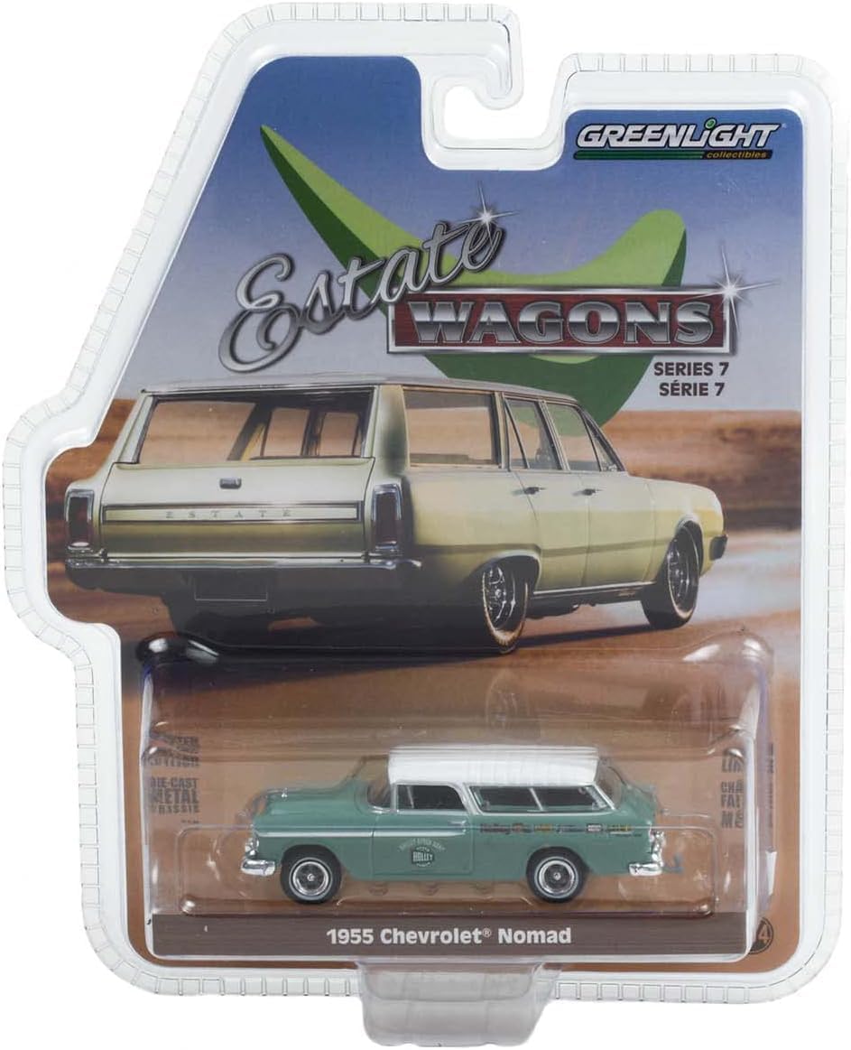 Amazon.com: 1955 Chevy Nomad Green with White Top Holley Speed Shop ...