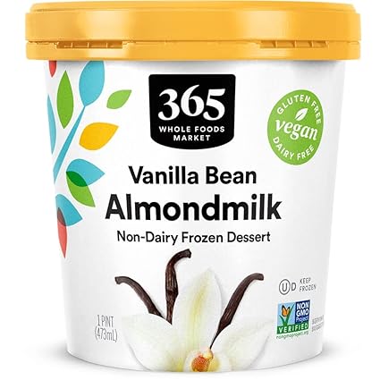 Amazon.com: 365 by Whole Foods Market, Ice Cream Non Dairy Vanilla Bean ...