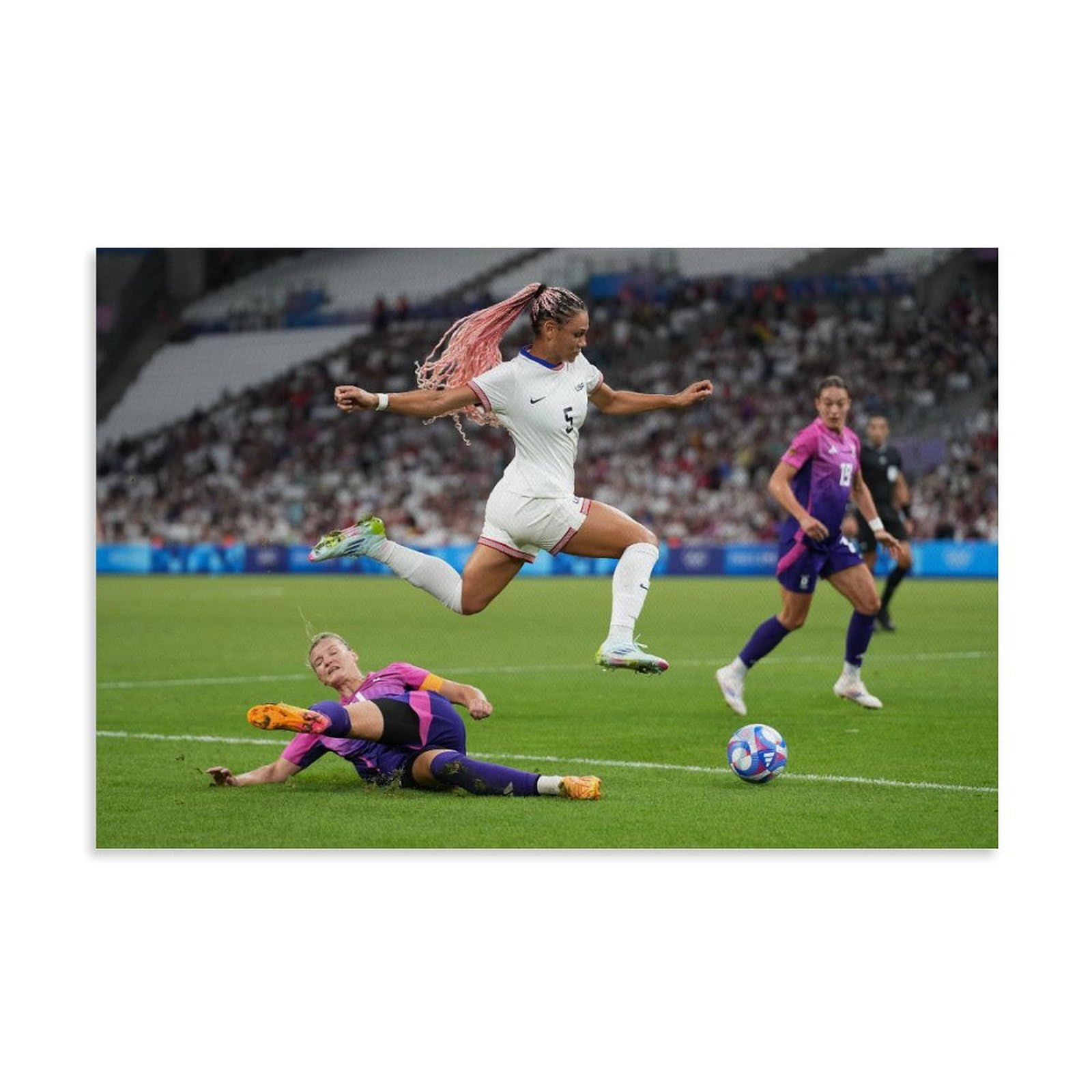 Amazon.com: JINDICEH Trinity Rodman Poster Decorative Painting Canvas ...