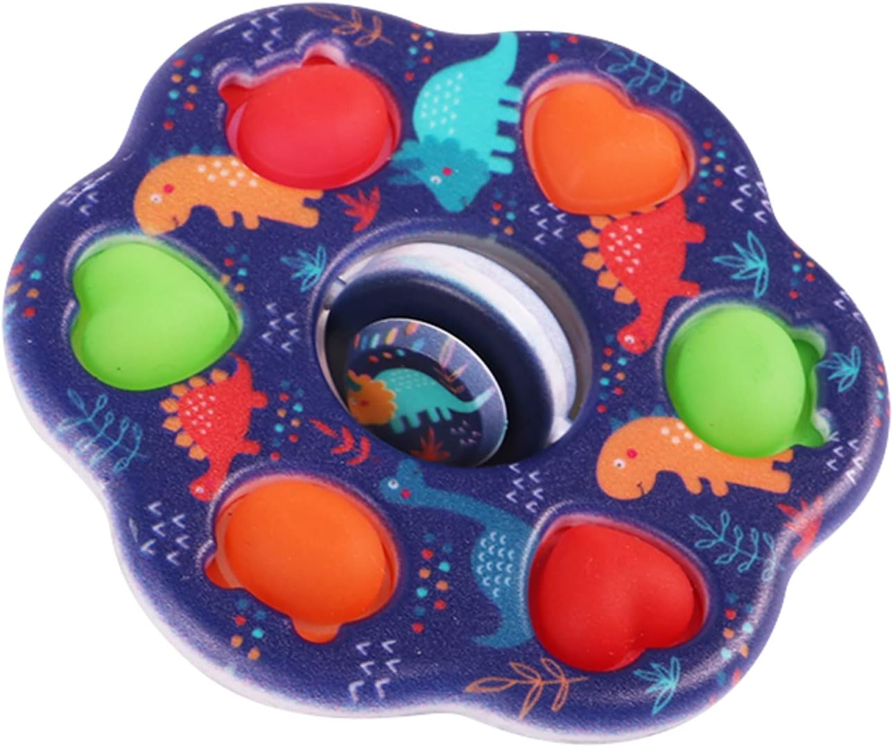 ZMHS Flower Dimple Fidget Toy,Dinosaur Bubble Magic Dimple Dish Toys ...