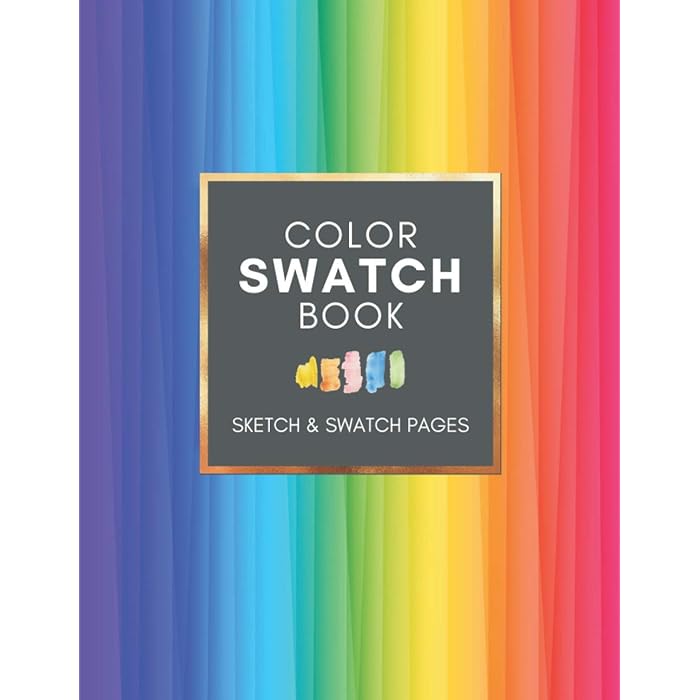 Buy Color Swatch Book - Sketch & Swatch Pages: Blank Coloring Charts To ...
