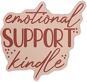 Amazon.com: Emotional Support Kindle Sticker Bookish Reading Book Lover ...