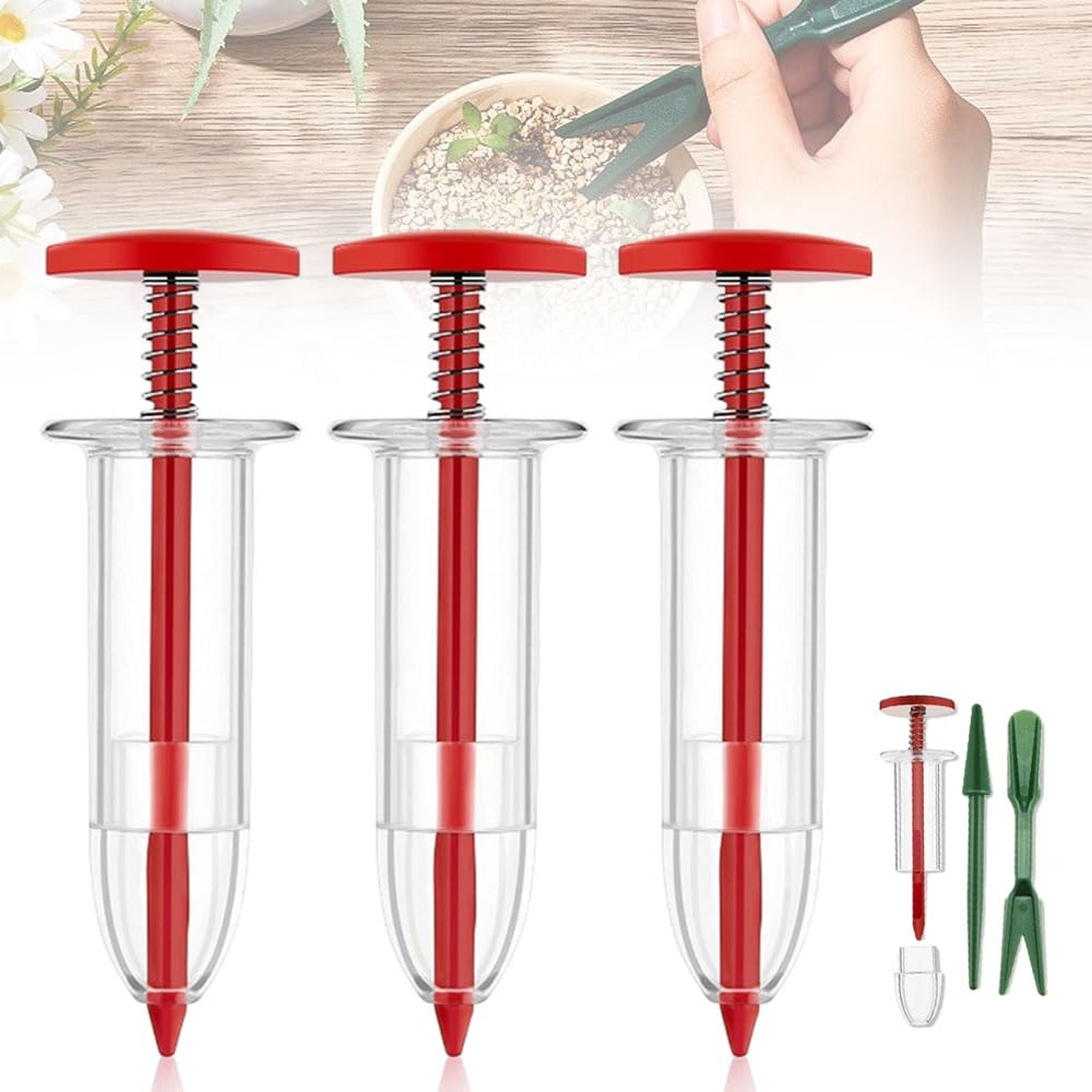 Amazon.com : AIIONP 6 PCS Mini Seed Spreader, 2025 Upgrade Mini Sowing Seed Dispenser, Small ...
