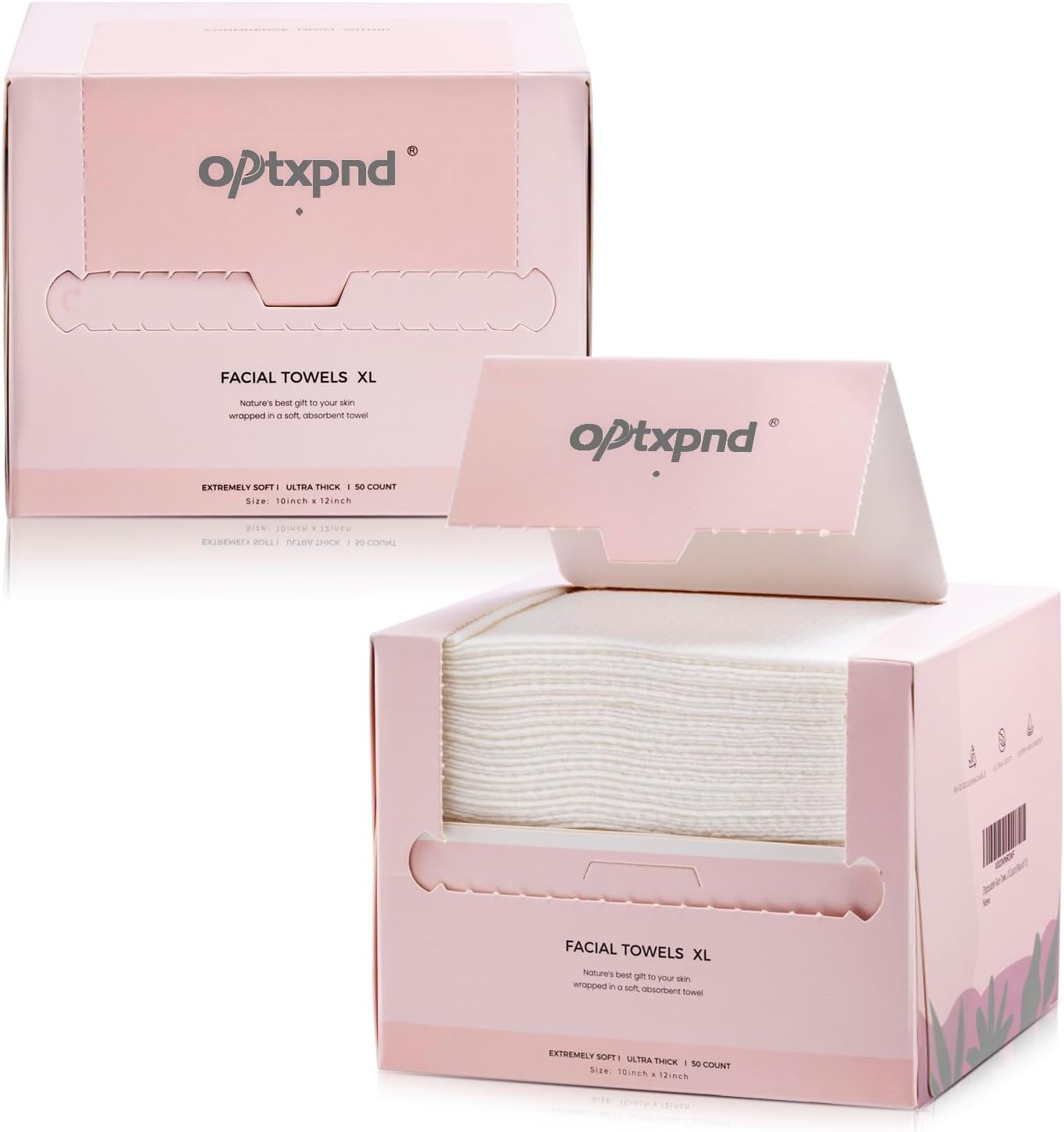 Amazon.com: 2Pack Disposable Face Towel Face Cloth Newest Thicker Large ...