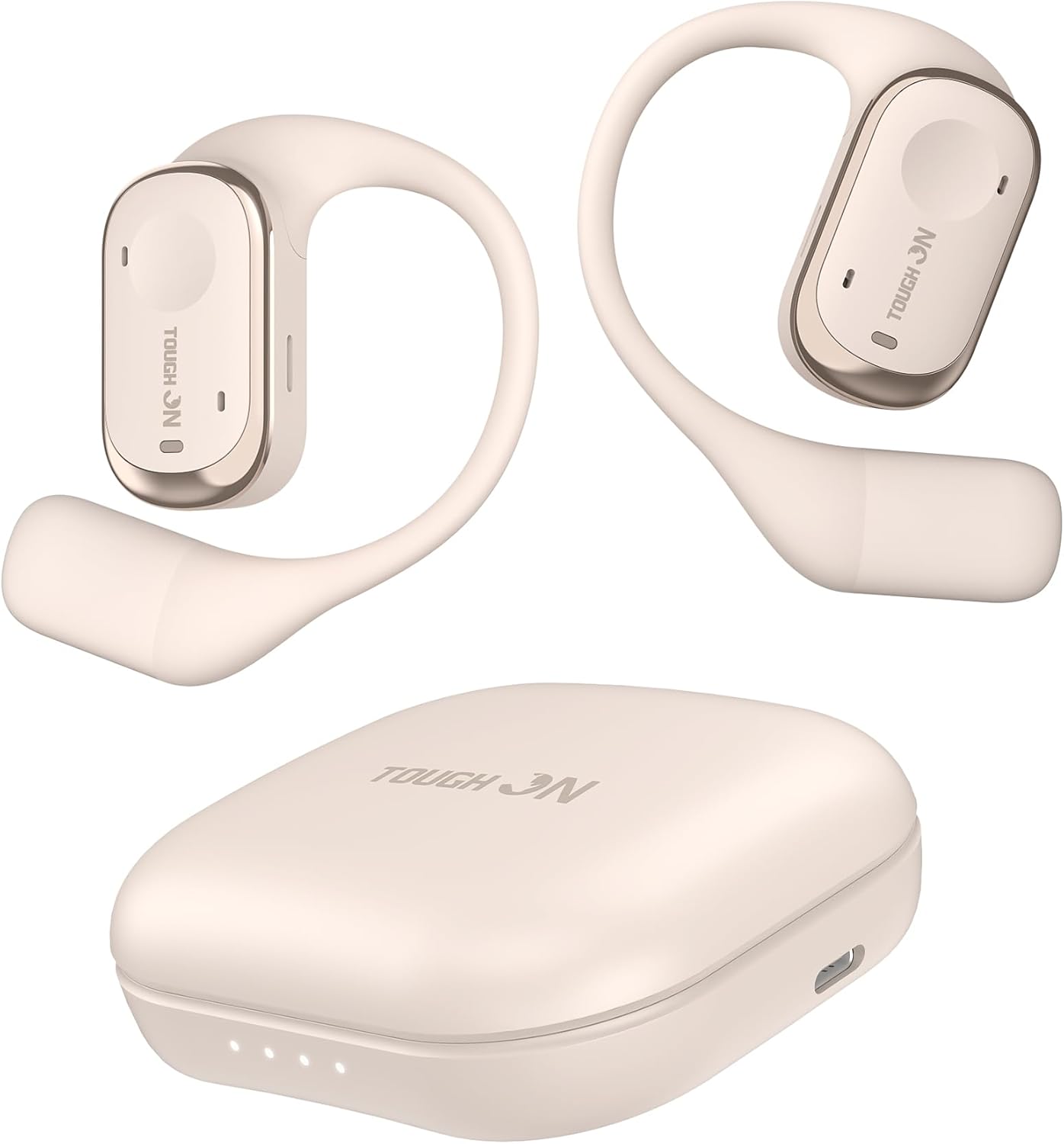 TOUGH ON True Open Ear Earbuds Wireless Bluetooth 5.3 Headphones with ...