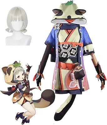 Amazon.com: Genshin Impact Mujina Ninja Sayo Cosplay Costume Set - Full ...